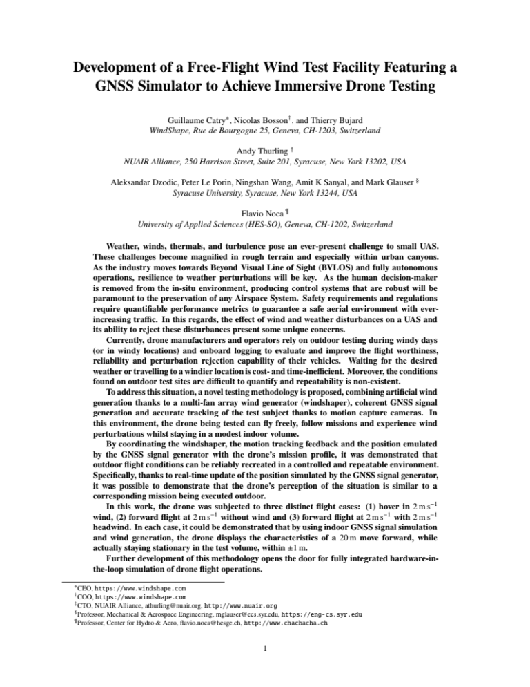 Windshape - The future of wind testing