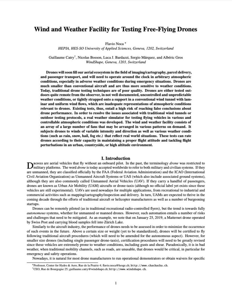 Windshape - The future of wind testing